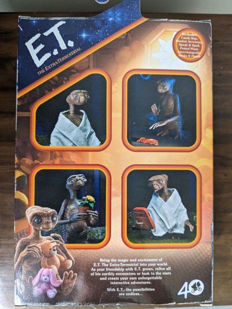 NECA E.T. The Extra Terrestrial 40th Anv: 7" Scale - Ultimate ET ...
