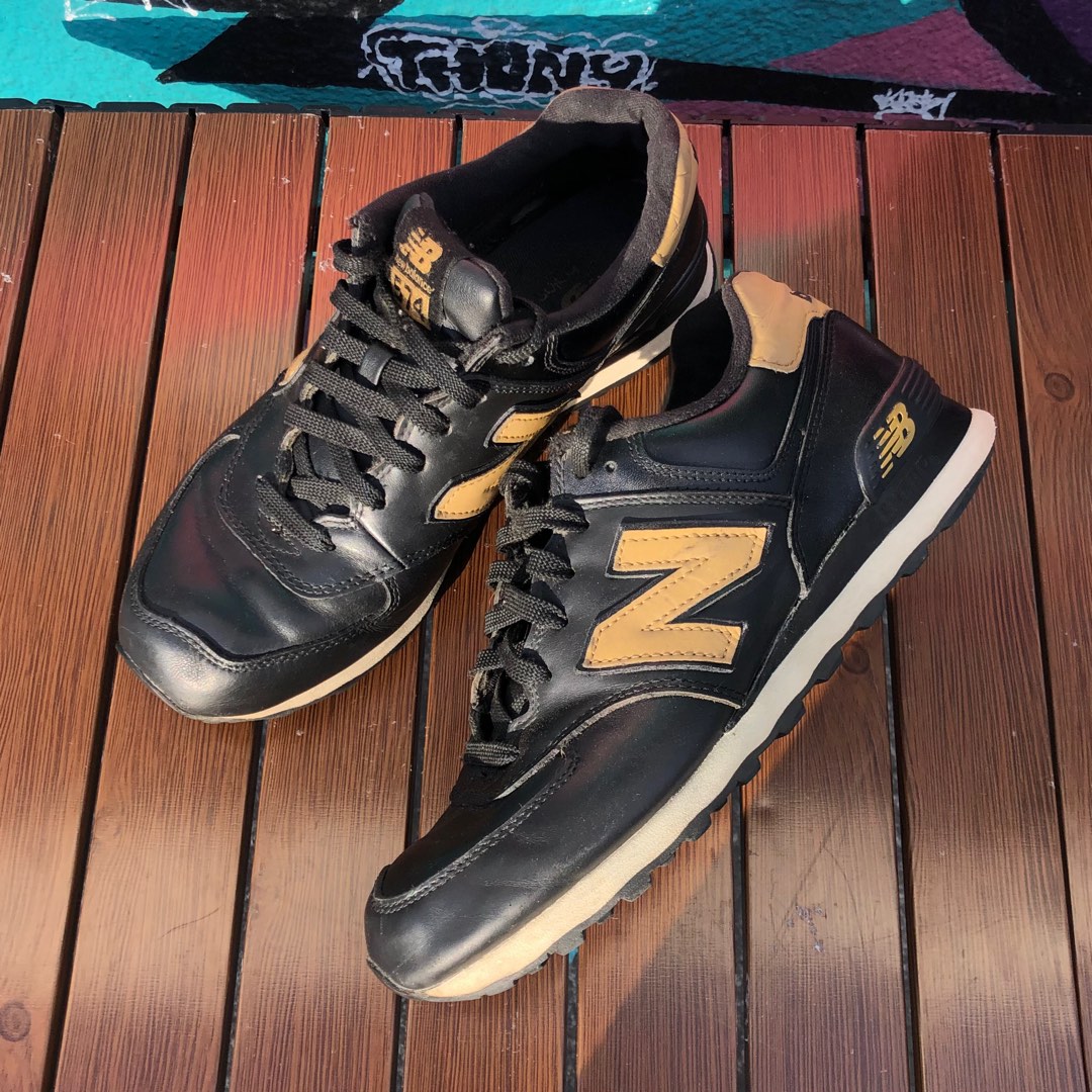 New Balance 574 Leather / New Balance Sneakers/ New Balance Black / New ...