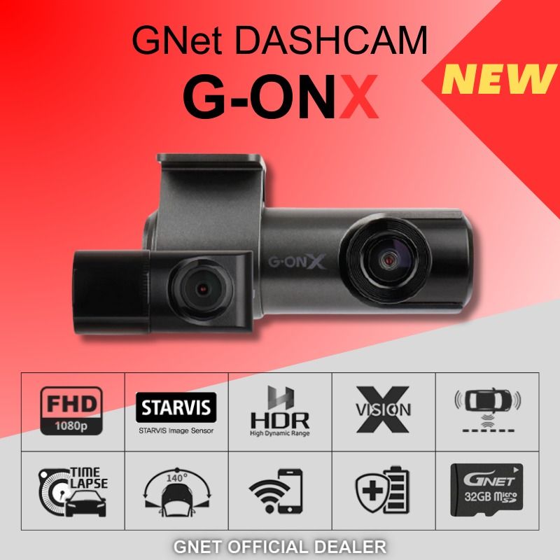 NEW GNET G-ONX 2CH Full HD DASHCAM--LOCAL OFFICIAL SELLER-KOREAN DASHCAM CAR CAMERA, Car ...
