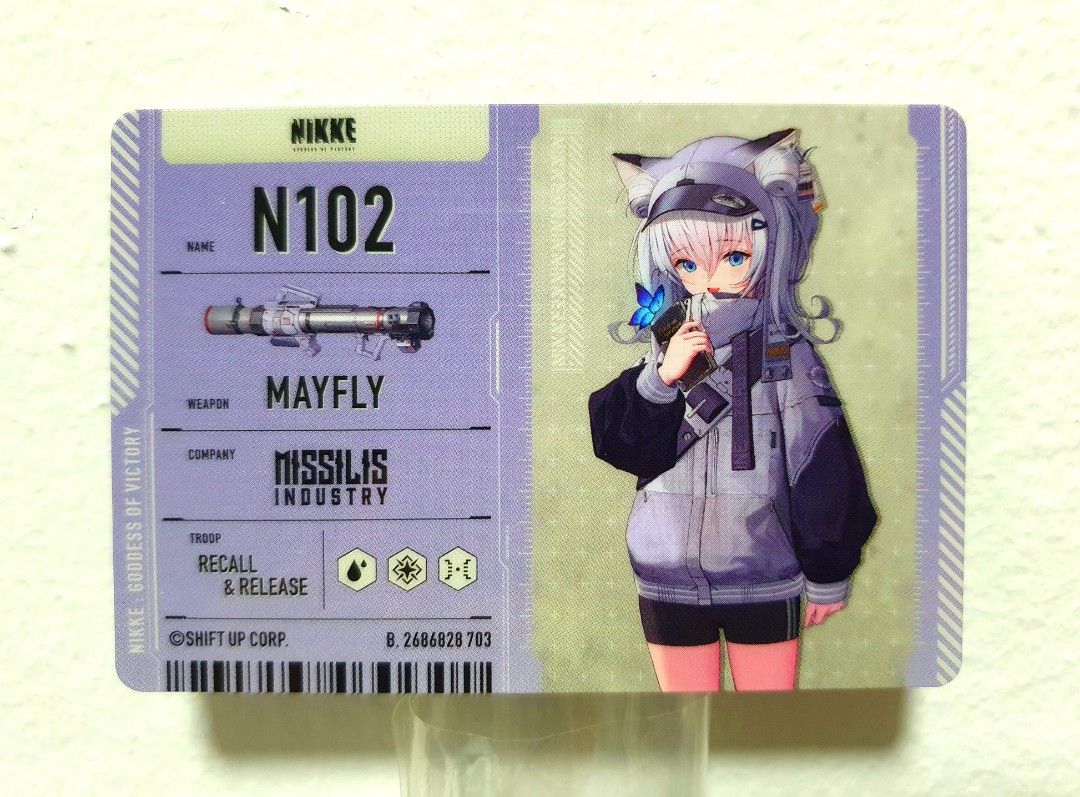 Nikke N102 Goddess of Victory Metallic Trading Card Collection, Hobbies ...