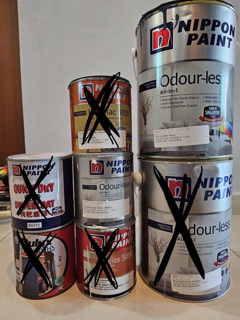 NIPPON PAINT, QUICK DRY AND GLOSS FINISH, Furniture & Home Living, Home ...