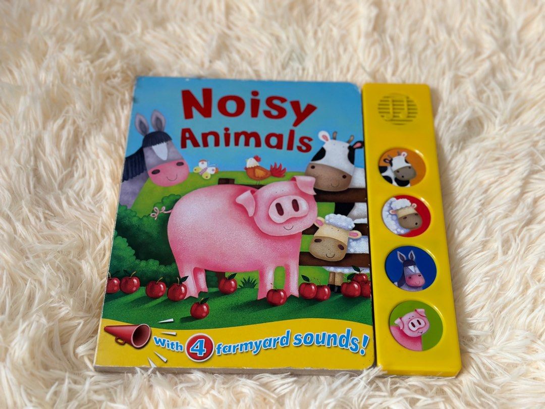 NOISY ANIMALS SOUND BOOK, Hobbies & Toys, Books & Magazines, Children's Books on Carousell