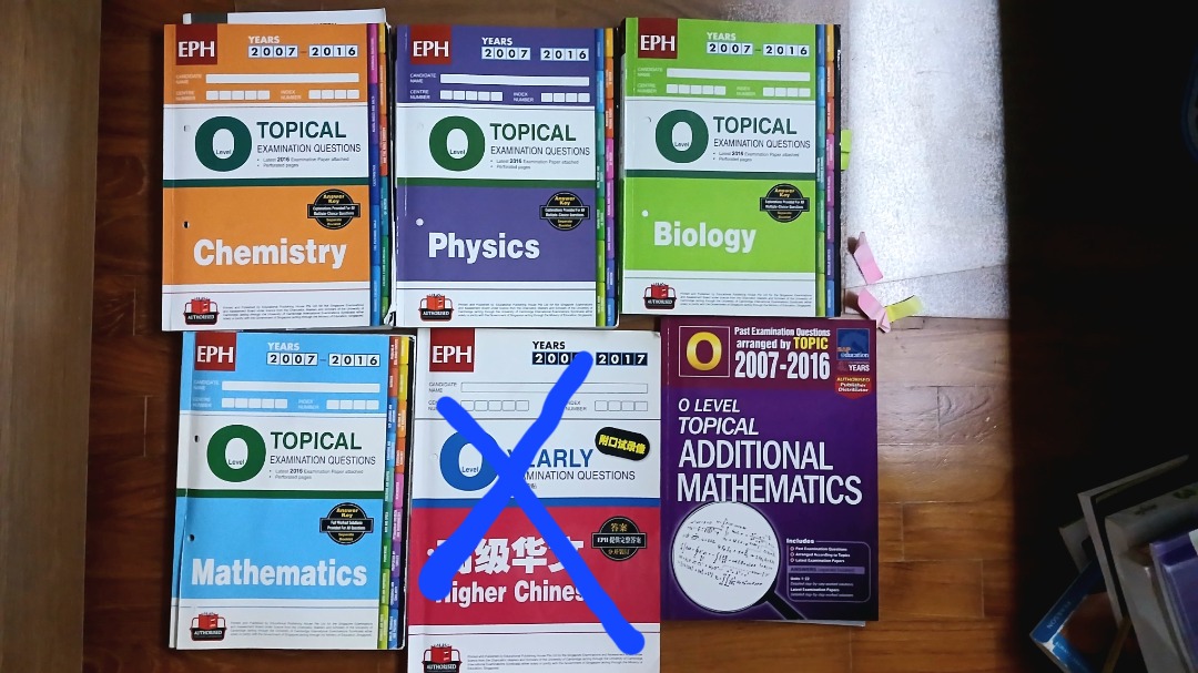 O Level TYS Chemistry/Physics/Biology/Additional Mathematics ...