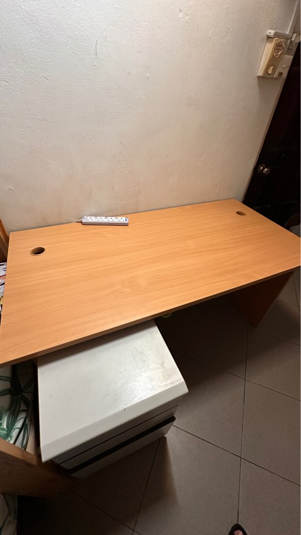 Office work table 150cm x 75cm wood in laminate, Furniture & Home ...