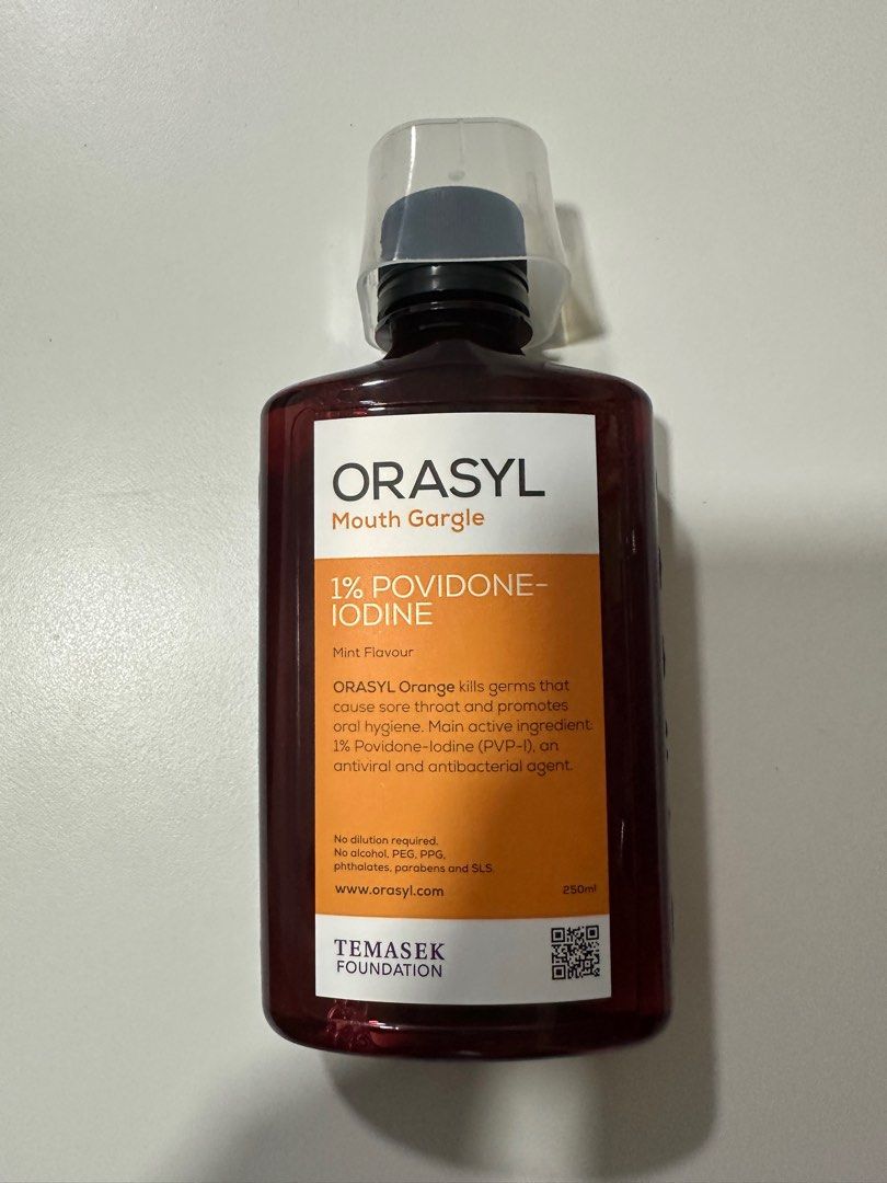 ORASYL MOUTH GARGLE POVIDONE IODINE 250ML, Beauty & Personal Care ...