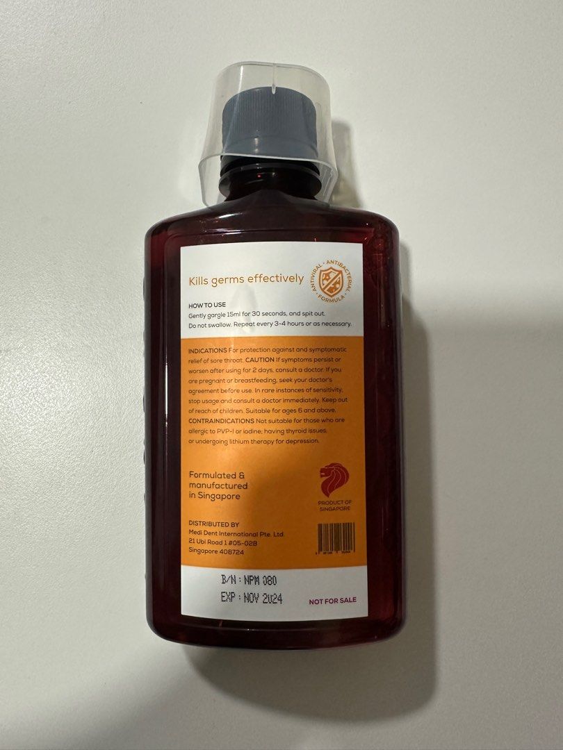 ORASYL MOUTH GARGLE POVIDONE IODINE 250ML, Beauty & Personal Care ...