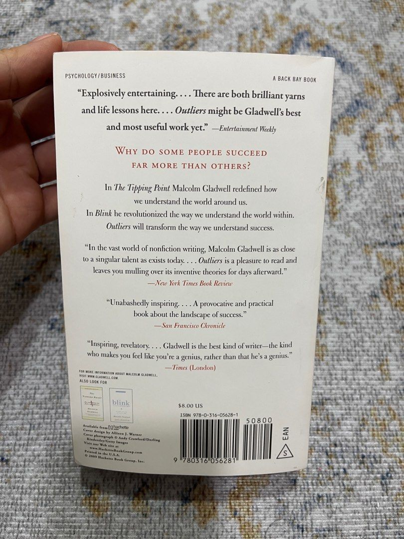 Outliers The Story of Success, Hobbies & Toys, Books & Magazines ...