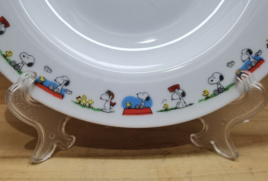 Peanuts Snoopy and Woodstock Ceramic Plate collection 12/23, Furniture ...