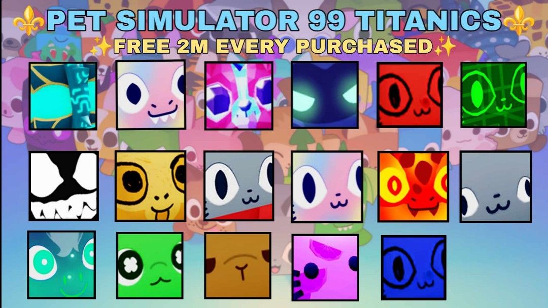 Pet Simulator 99 x Titanics, Video Gaming, Gaming Accessories, In-Game ...