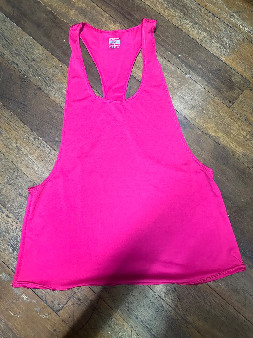 Pink workout top, Women's Fashion, Activewear on Carousell