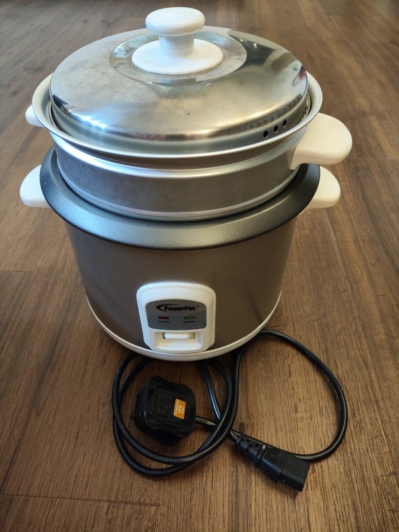 PowerPac 1L Rice Cooker with steamer tray, TV & Home Appliances ...
