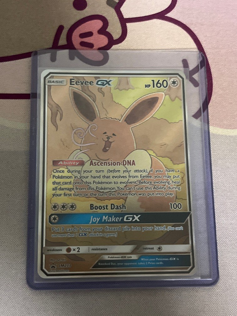 PTCG TCG Pokemon Card Eevee Gx Black Star Tin Promo SM233 AA Alternate Art, Hobbies & Toys, Toys ...
