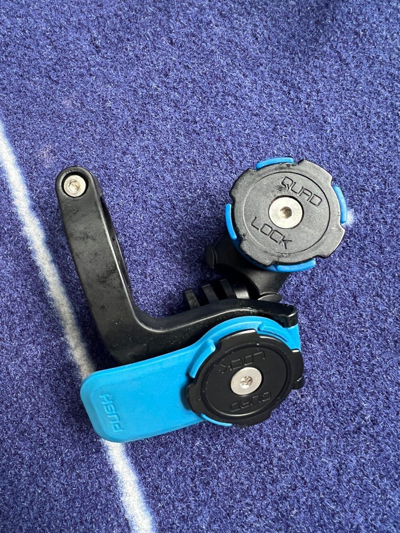 Quad Lock Out Front Bike Mount with GoPro Mount underneath, Sports ...