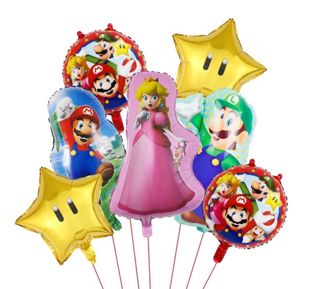 [Ready Stock] New Arrival ~ (Set of 7 )Super Mario Bros. hemed ( Mario ...