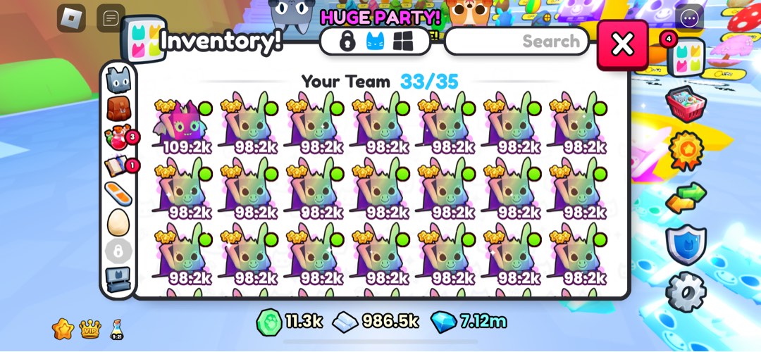 Roblox pet sim99 GEMS, 電子遊戲, 遊戲機配件, 遊戲禮物卡及帳戶 - Carousell