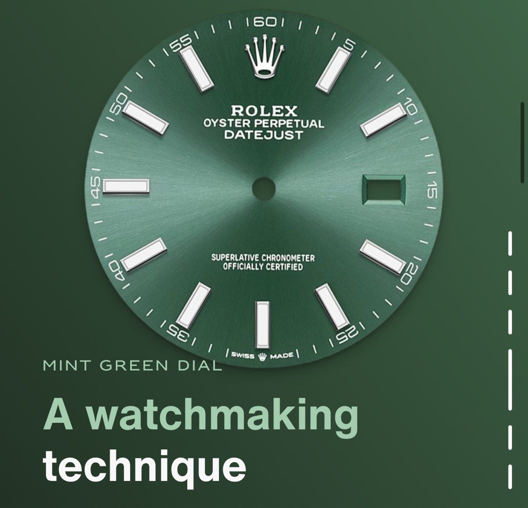 Rolex 12/23 #41mm datejust mint green dial white gold fluted bezel ...