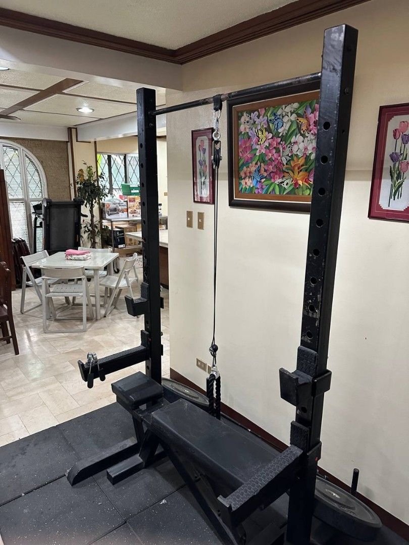 [RUSH] GYM RACK, BENCH & PULLEY, Sports Equipment, Other Sports ...