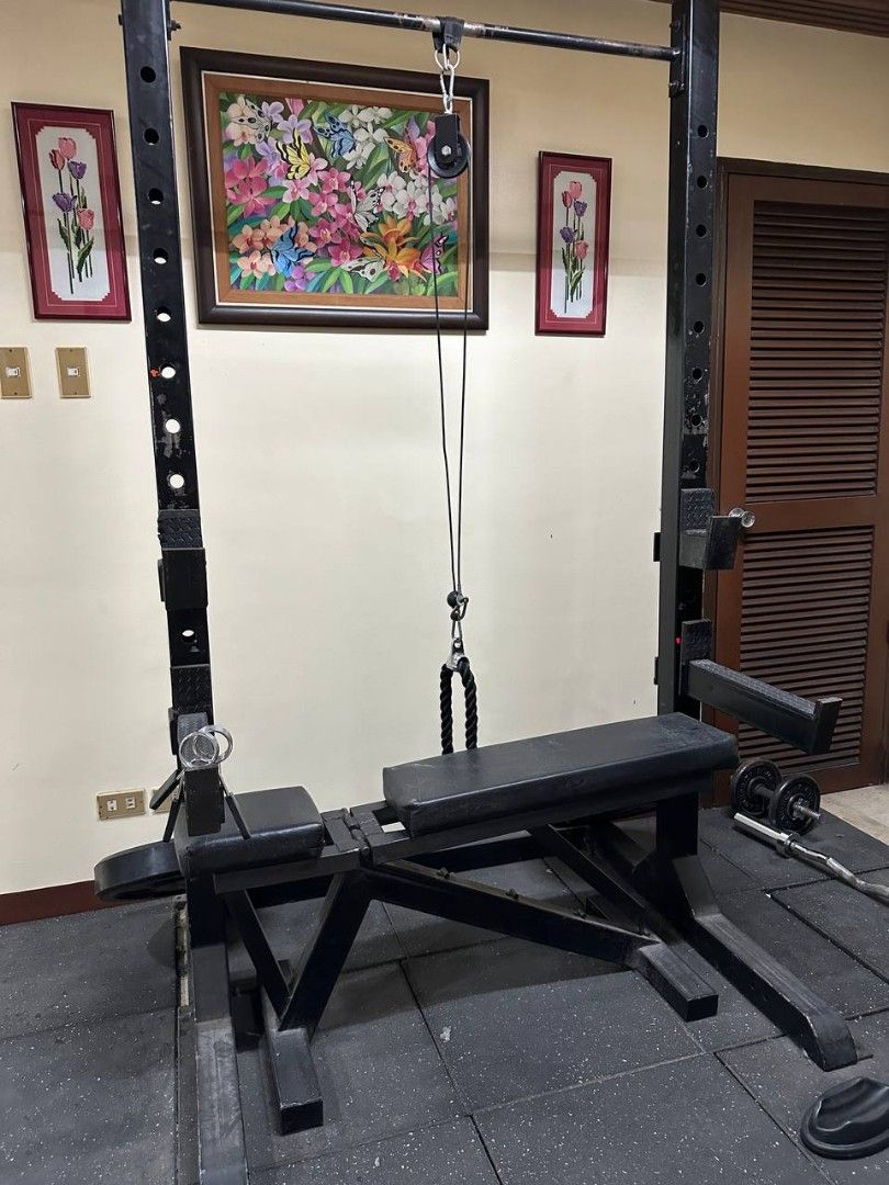 [RUSH] GYM RACK, BENCH & PULLEY, Sports Equipment, Other Sports ...