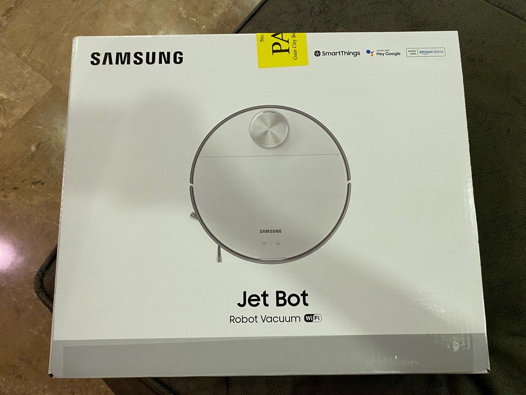 Samsung Bespoke JetBot Robot Vacuum 60 W LiDAR Sensor VR30T80313W, TV & Home Appliances, Vacuum ...