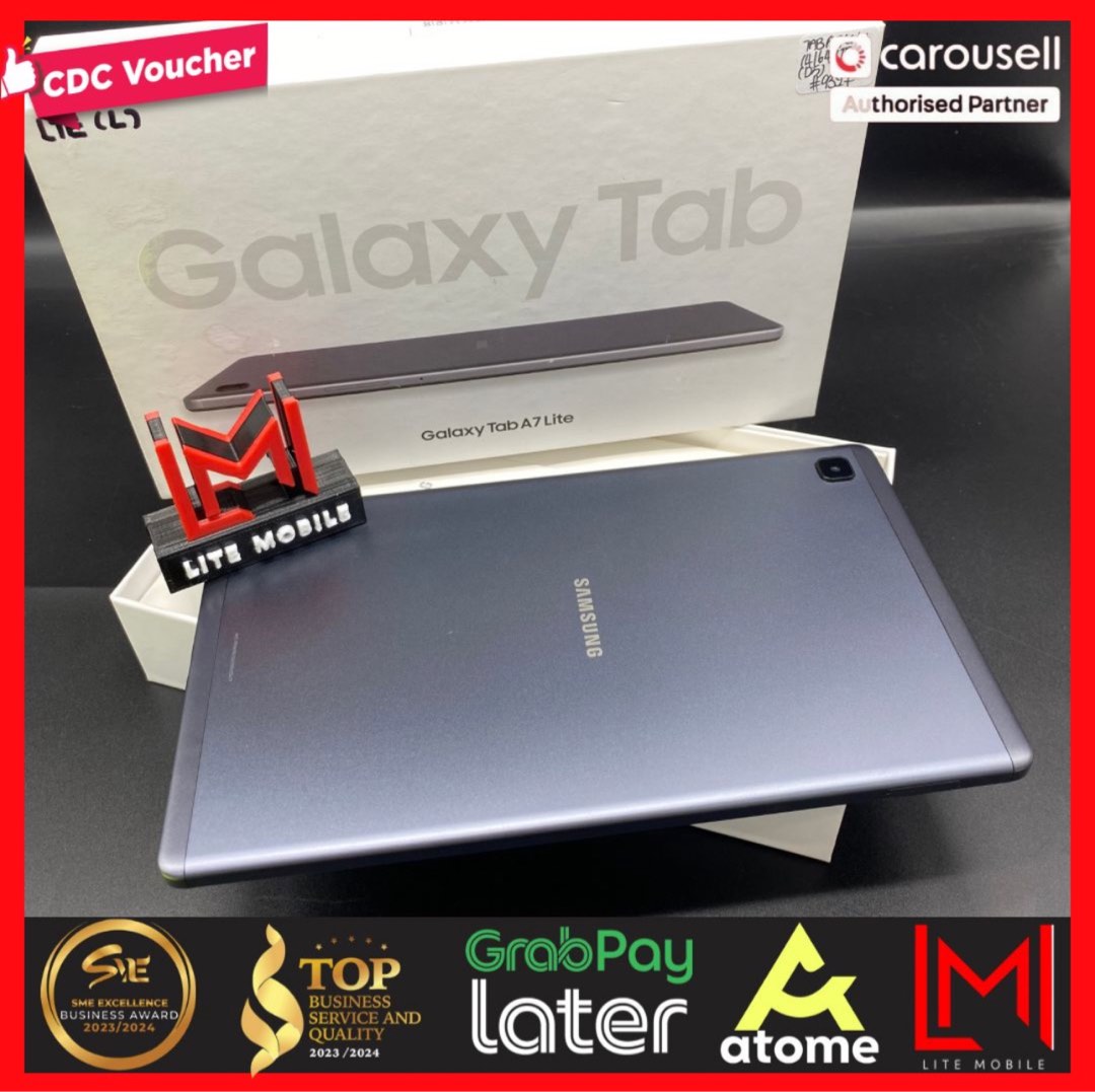 Samsung Tab A7 Lite LTE 64GB 4GB Ram Black 64 GB, Mobile Phones & Gadgets, Mobile Phones ...
