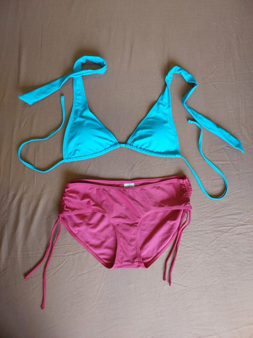 Sassa Halter Tie Bikini Top And Ruched Bottom Womens Fashion Swimwear