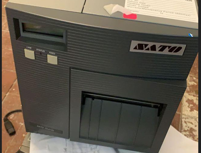 SATO CL412e Thermal Transfer Label Printer Sticker barcode, Computers ...