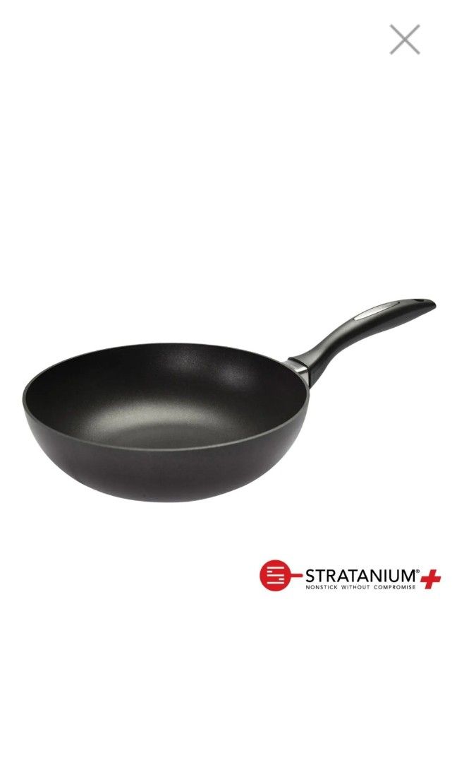 Scanpan IQ 24cm wok/Stir fry pan, Furniture & Home Living, Kitchenware ...