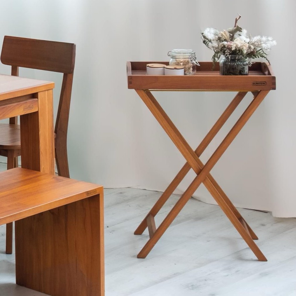 Scanteak try table, Furniture & Home Living, Furniture, Tables & Sets ...