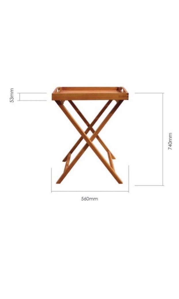 Scanteak try table, Furniture & Home Living, Furniture, Tables & Sets ...