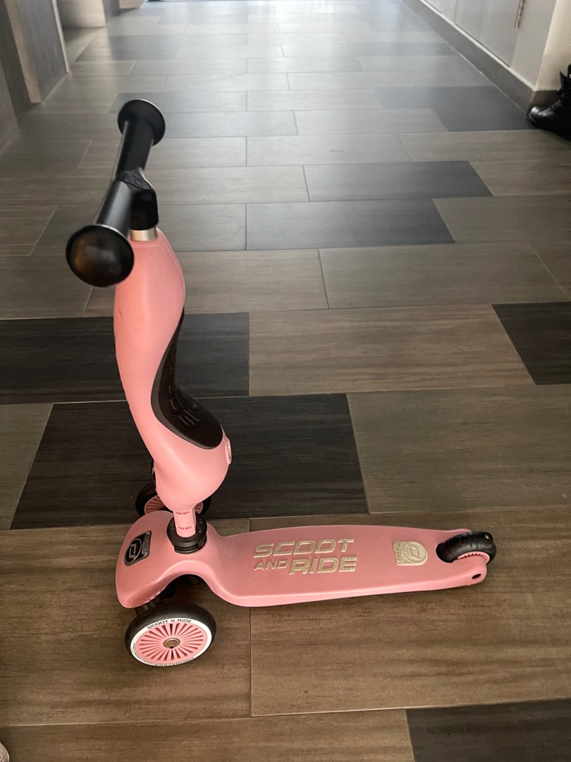 Scoot and ride pink scooter, Babies & Kids, Infant Playtime on Carousell