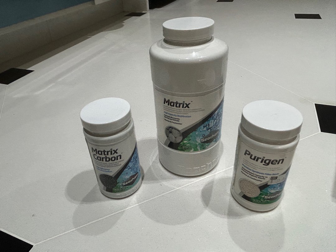Seachem matrix, matrix carbon, purigen, Pet Supplies, Homes & Other Pet ...
