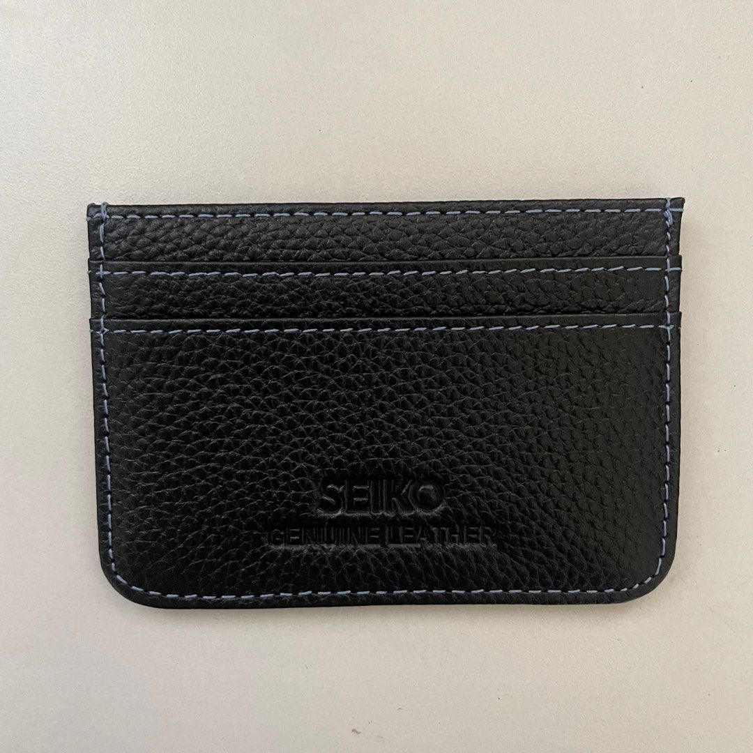 SEIKO Black Card Holder, Men's Fashion, Watches & Accessories, Wallets ...