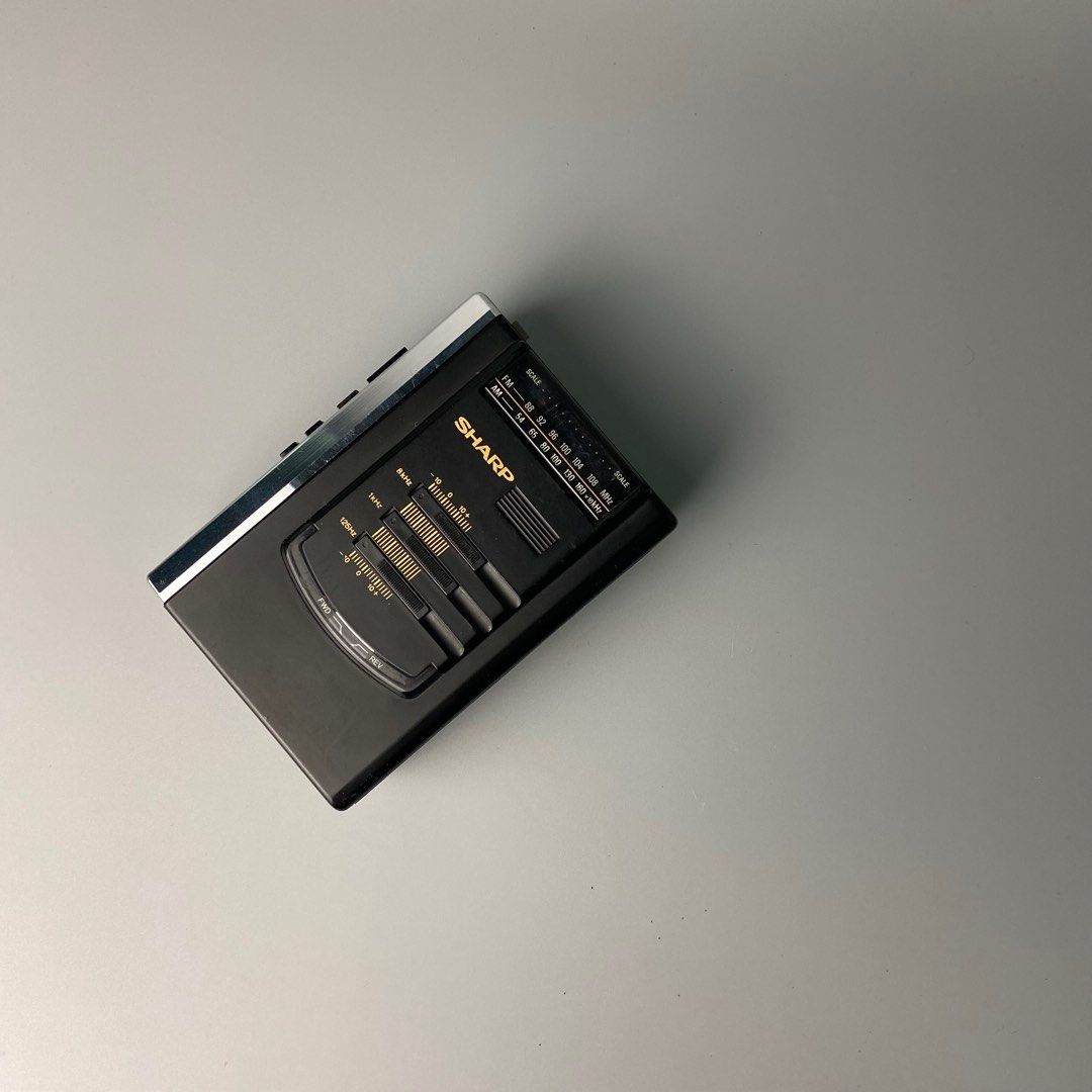 Sharp stereo cassette player JC-517, Audio, Portable Music Players on Carousell