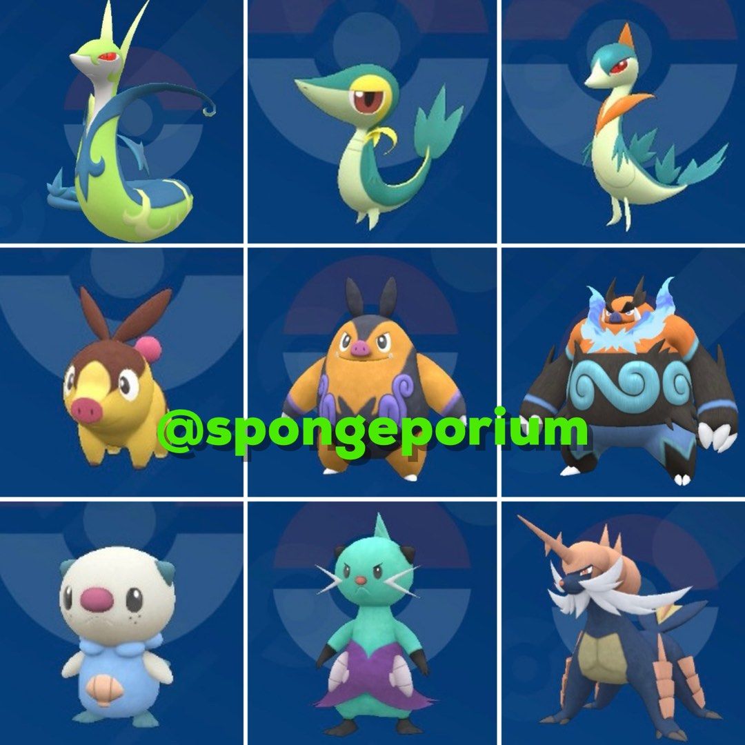 Shiny Unova Starters (Pokemon Scarlet & Violet) (Nintendo Switch ...