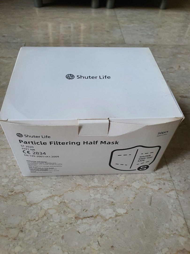 Shuter life particle filtering half mask, Health & Nutrition, Face ...