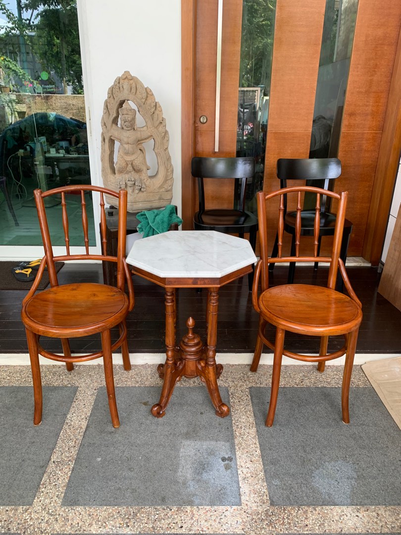 Kopitiam chairs & Side table , Furniture & Home Living, Furniture ...