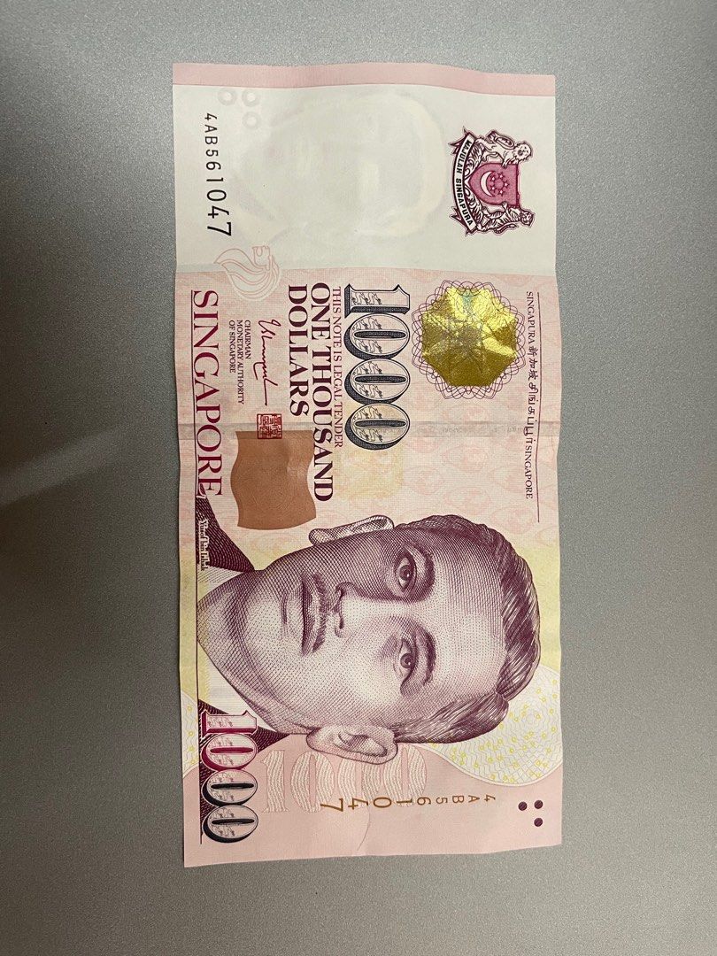 Singapore Note $1000, Hobbies & Toys, Memorabilia & Collectibles ...