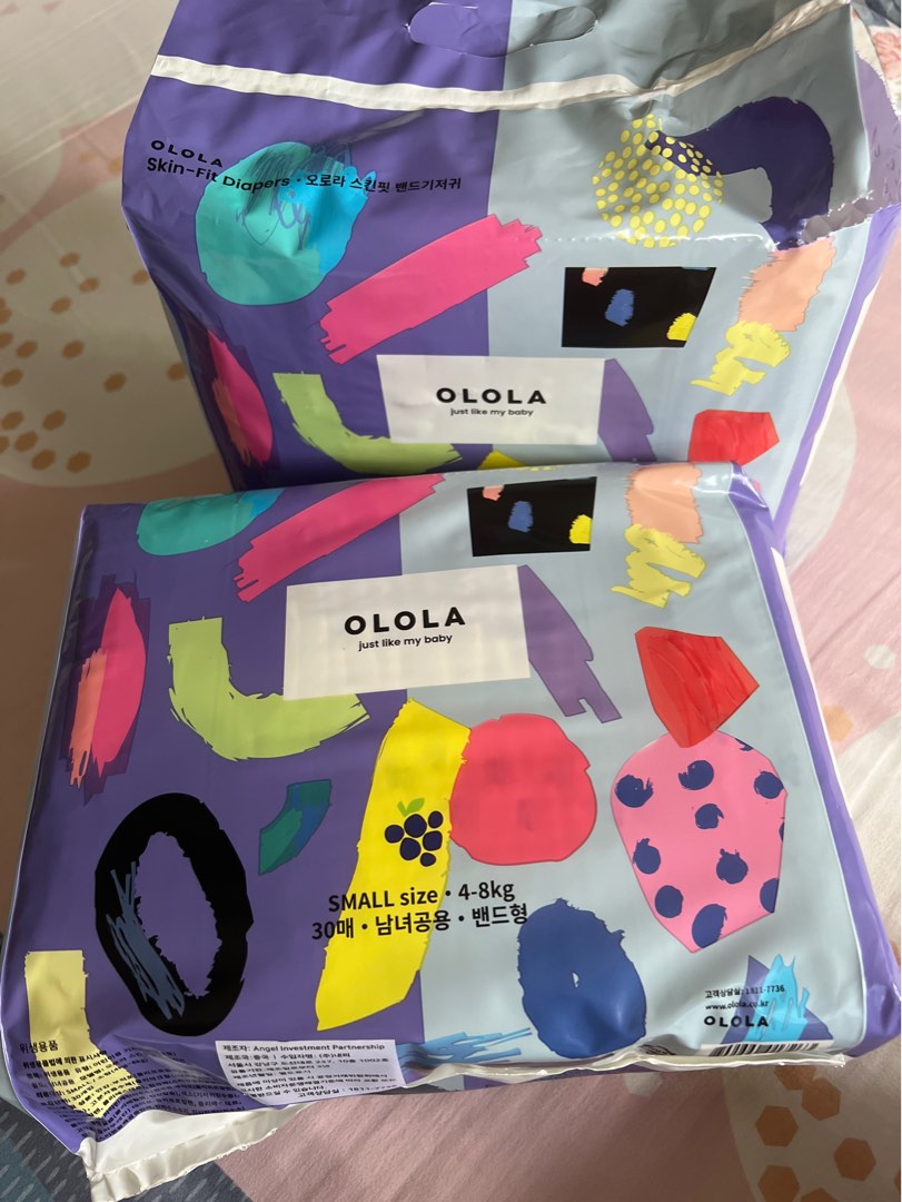 (Small 2 FOR $15) OLOLA Skin-Fit Tape Type Diaper , Babies & Kids ...
