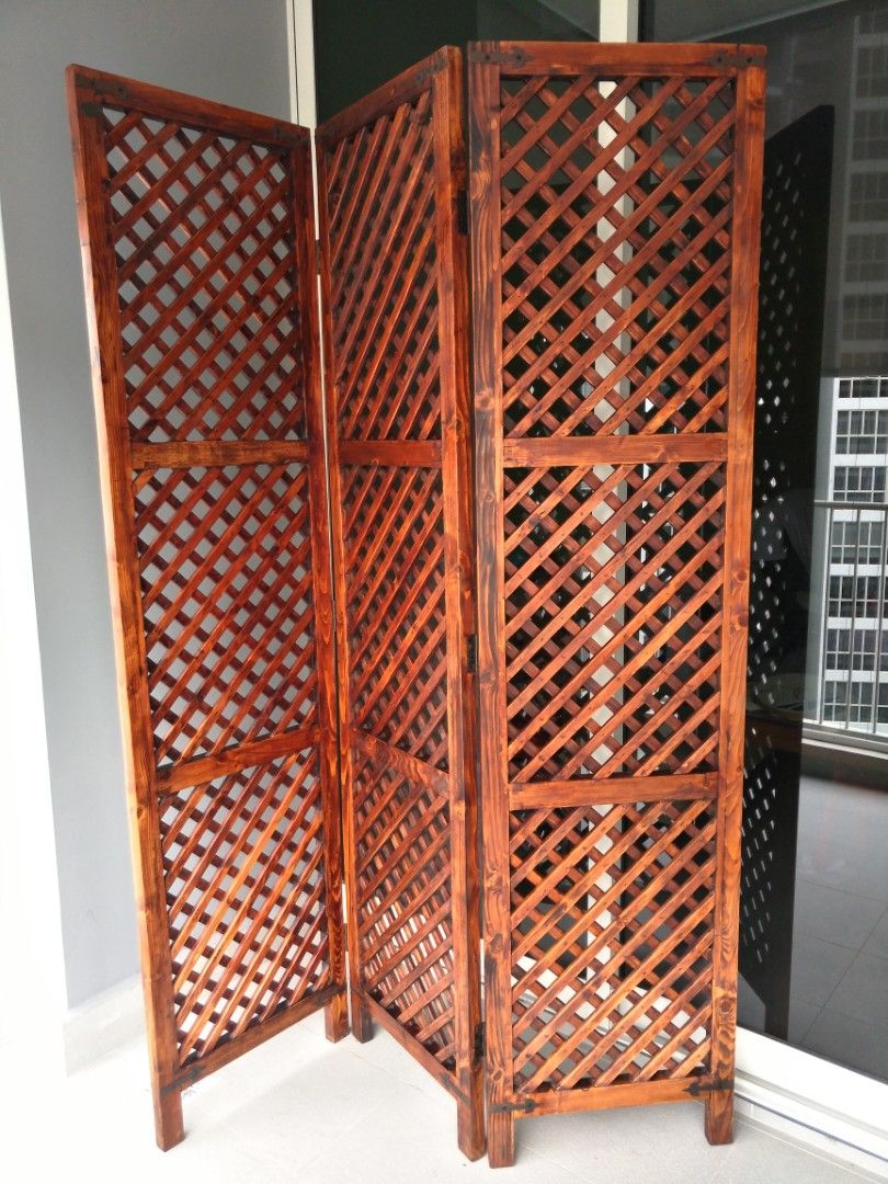 Partition / Solid Wood Room Divider, Furniture & Home Living, Furniture ...
