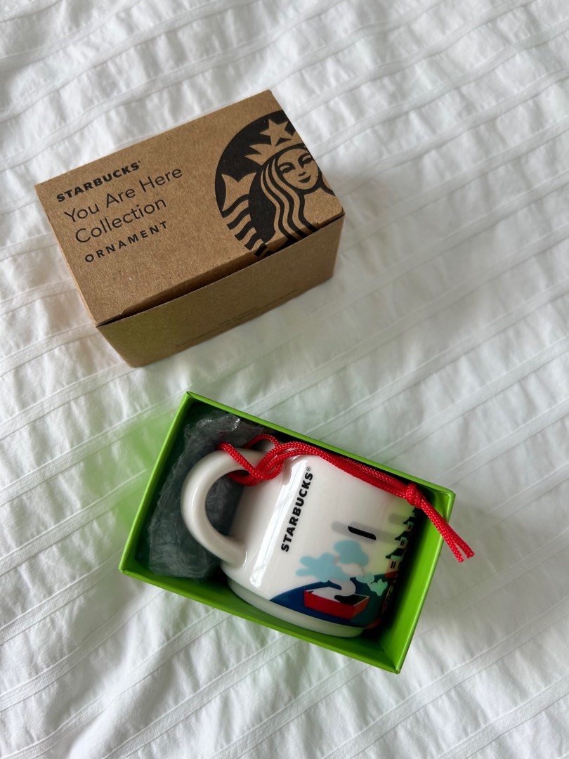Starbucks You Are Here Collection Espresso Cup Ornament Gift Box, Food ...