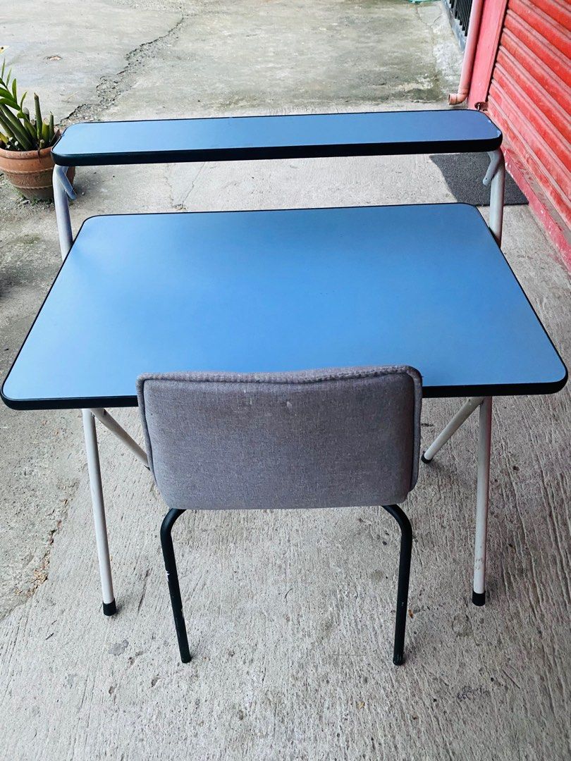 STUDAY TABLE SET WITH CHAIR (FOLDABLE TABLE) Size 29.5L x 20W x 28H ...