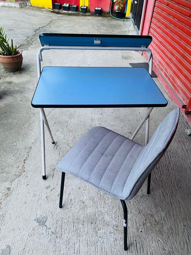 STUDAY TABLE SET WITH CHAIR (FOLDABLE TABLE) Size 29.5L x 20W x 28H ...