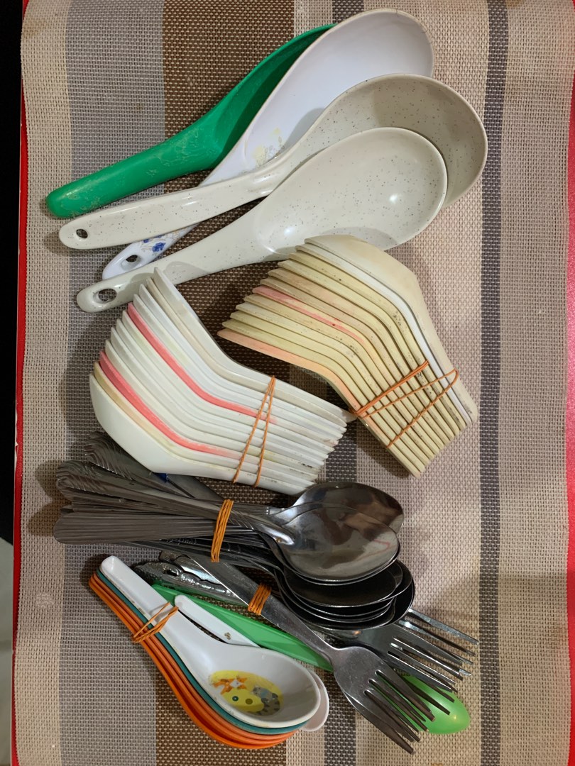 Sudu / garfu/ senduk nasi pelbagai, Furniture & Home Living ...