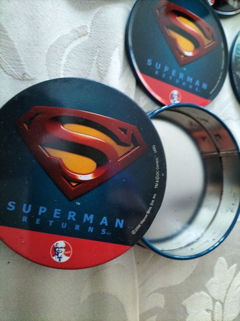 Superman coasters by KFC, Hobbies & Toys, Memorabilia & Collectibles ...