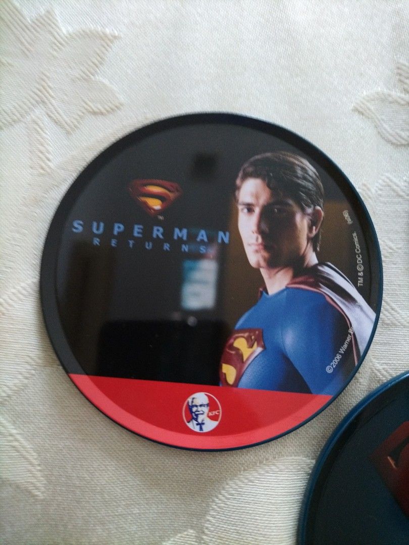 Superman coasters by KFC, Hobbies & Toys, Memorabilia & Collectibles ...