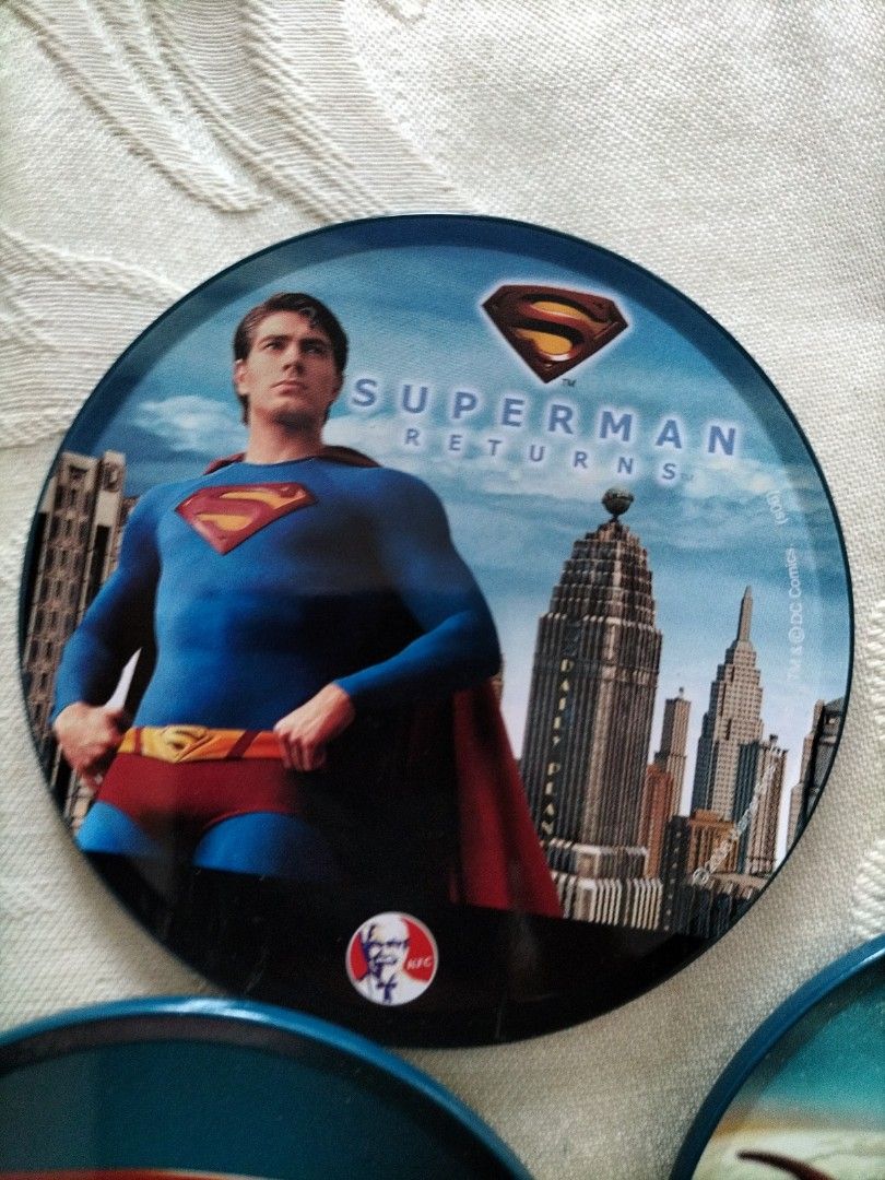 Superman coasters by KFC, Hobbies & Toys, Memorabilia & Collectibles ...