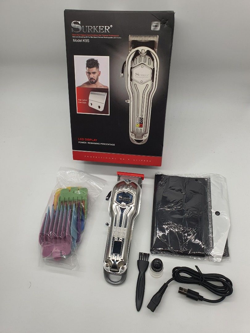 SURKER Mens Hair Clippers Cord Cordless Hair Trimmer Professional Haircut Kit For Men ...