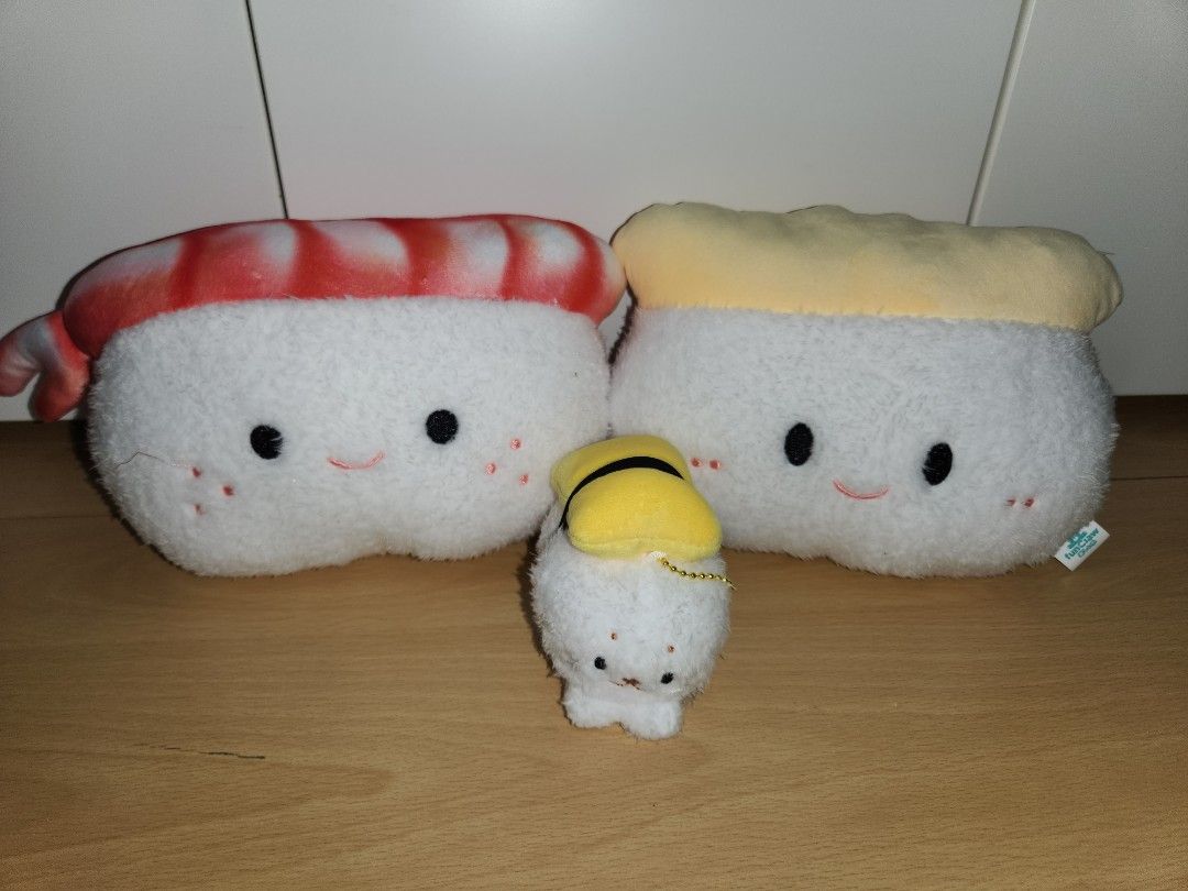 sushi plushies (wo game points), Hobbies & Toys, Toys & Games on Carousell
