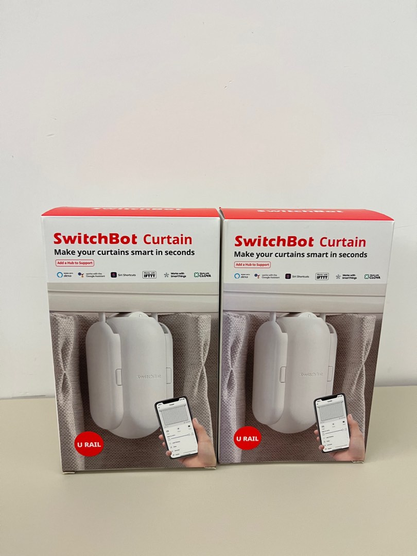Switch bot curtain 2 (U RAIL) 智能窗廉開關 (路軌型), 傢俬＆家居, 家居裝飾, 窗簾 - Carousell