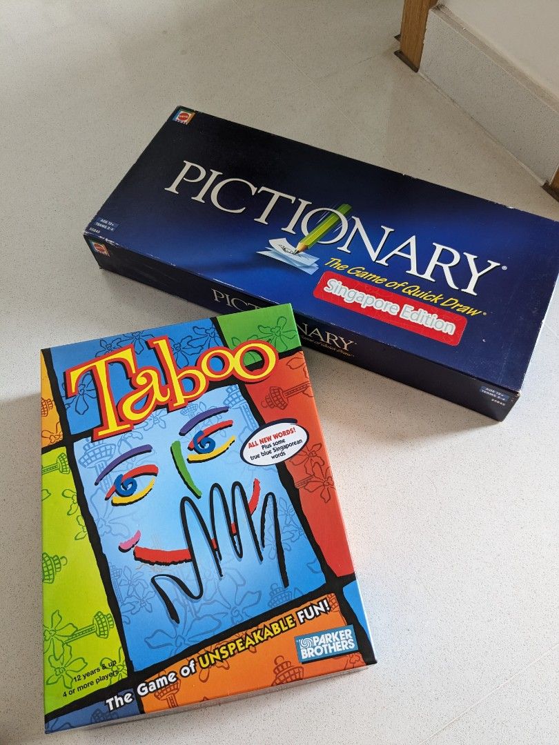 Taboo & Pictionary Board Game Singapore, Hobbies & Toys, Toys & Games on Carousell